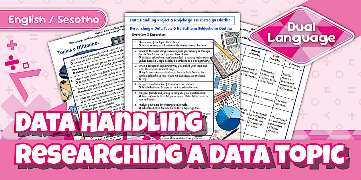 Grade 7 Maths Term 4 Data Handling Worksheet (CAPS Aligned)
