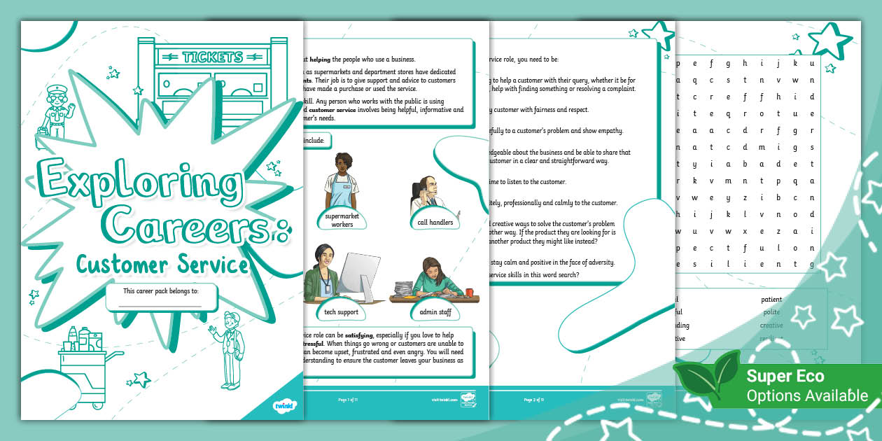 Exploring Careers: Customer Service (teacher made) - Twinkl
