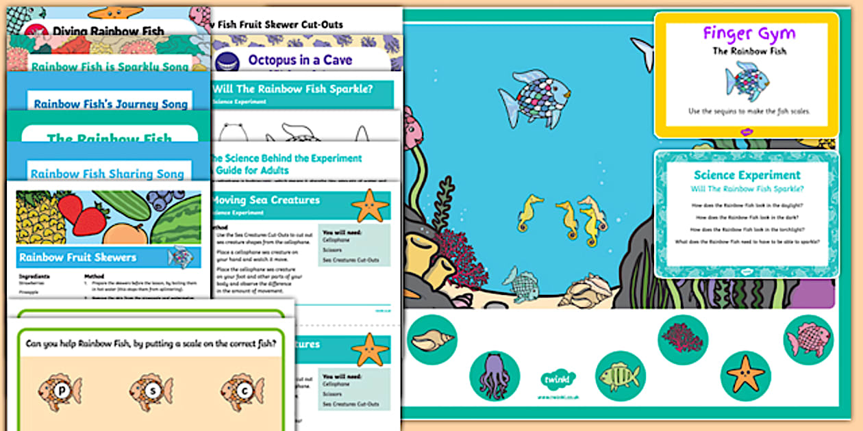 Childminder Resource Pack to Support Teaching on The Rainbow Fish