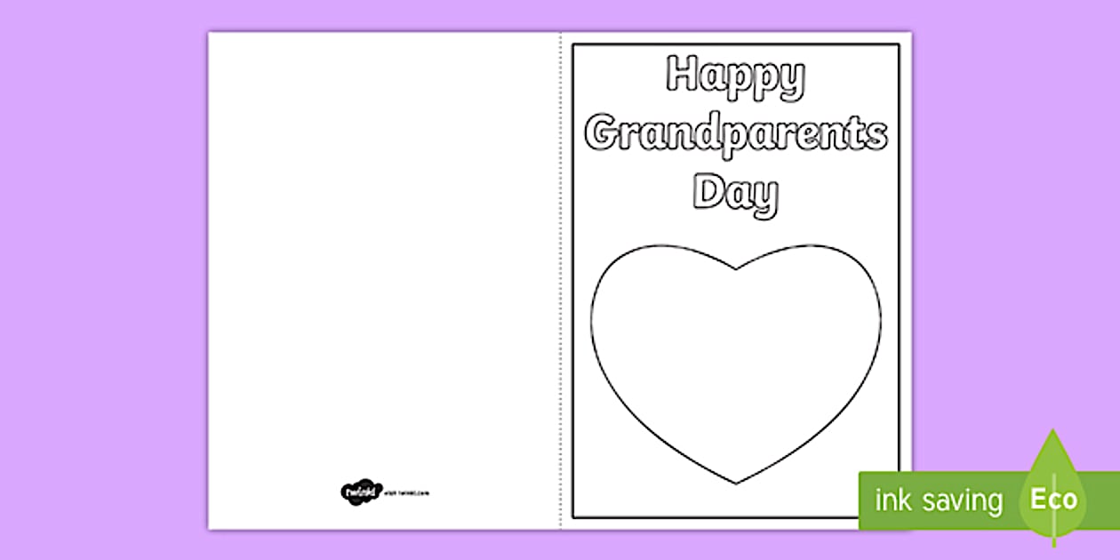 KS2 Grandparents Day Card (teacher made) - Twinkl