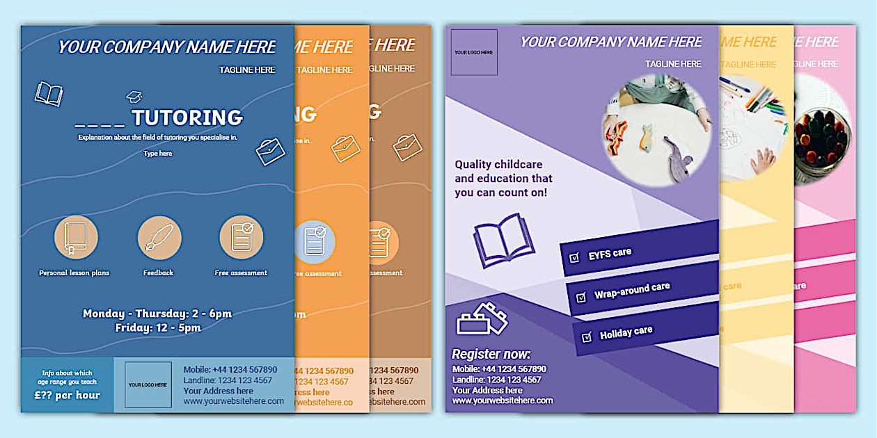 Business Flyer Templates (teacher made) - Twinkl