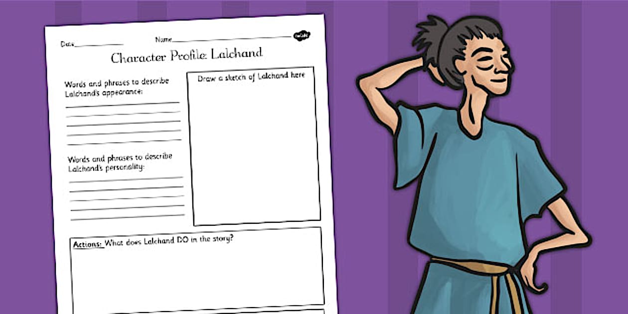 The Firework Maker's Daughter Lalchand Character Profile Sheet