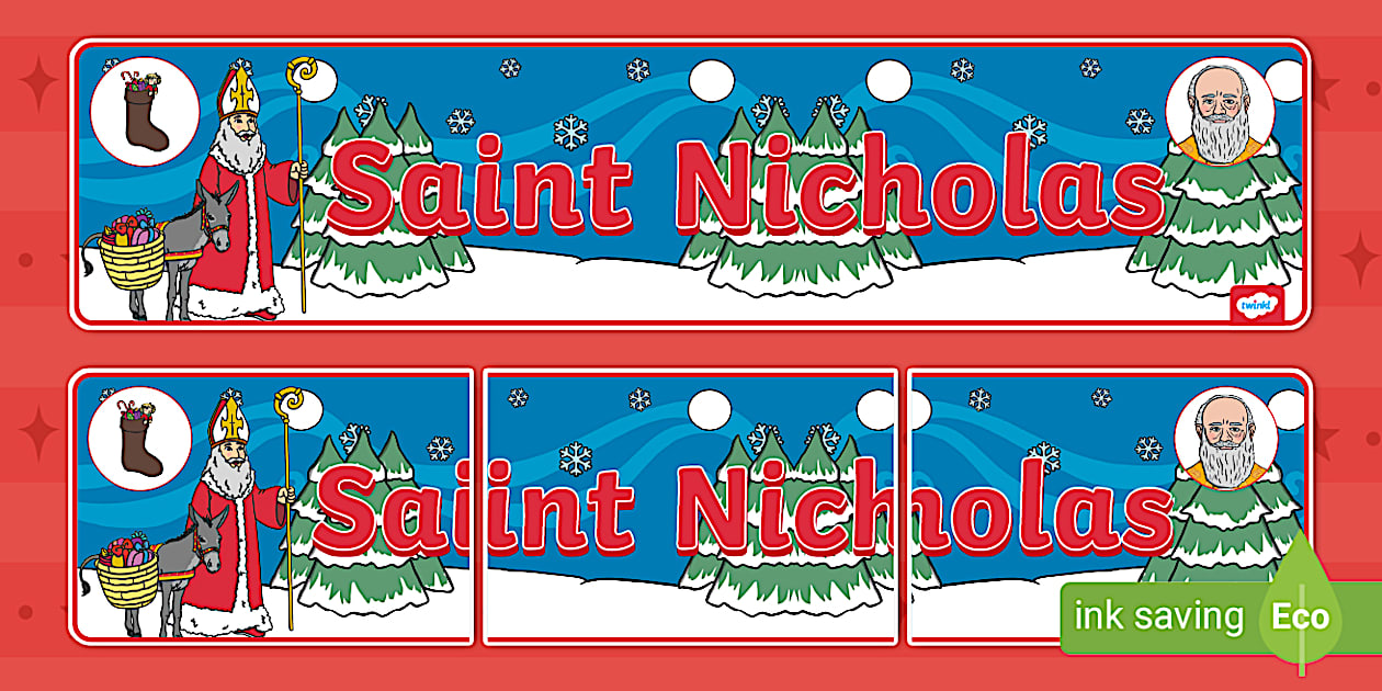 Saint Nicholas Display Banner (Teacher-Made) - Twinkl