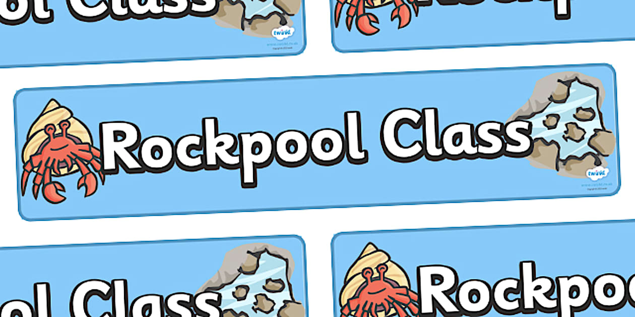 👉 Rockpool Class Display Banner (teacher made) - Twinkl