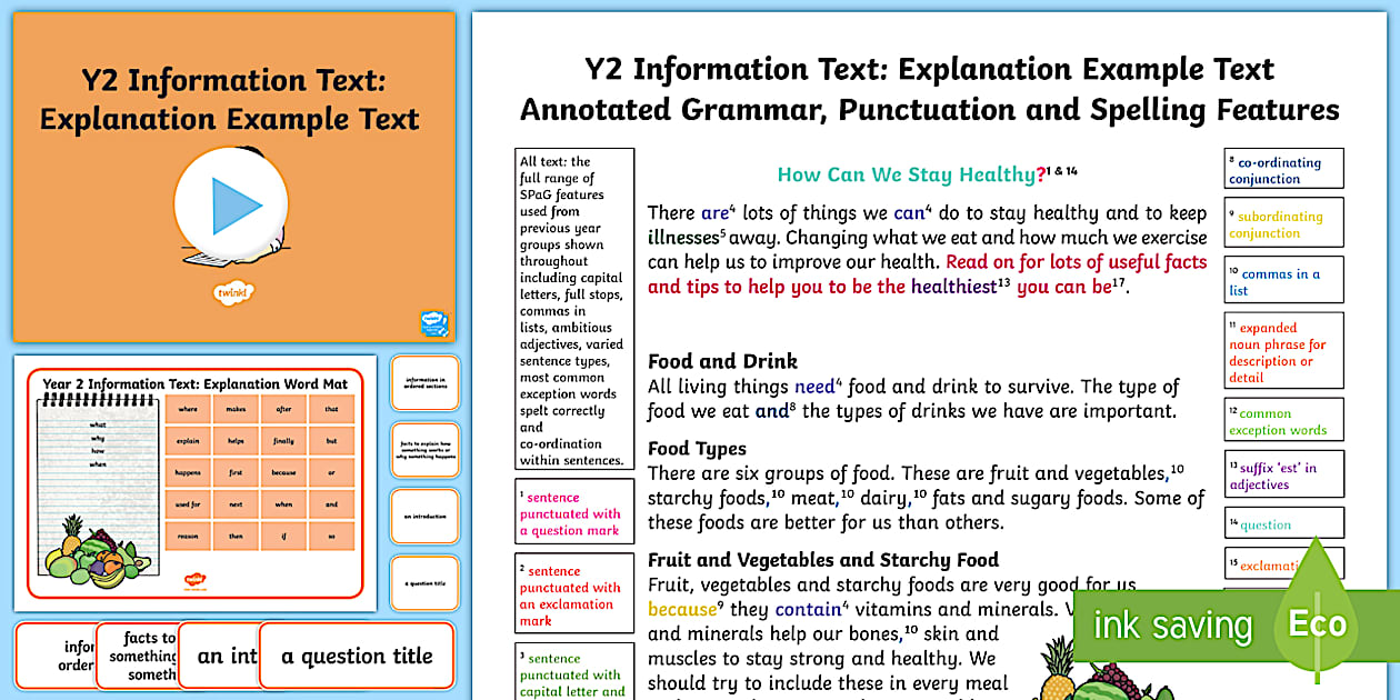 Ks1 Explanation Text Y2 Information Texts Twinkl Pack
