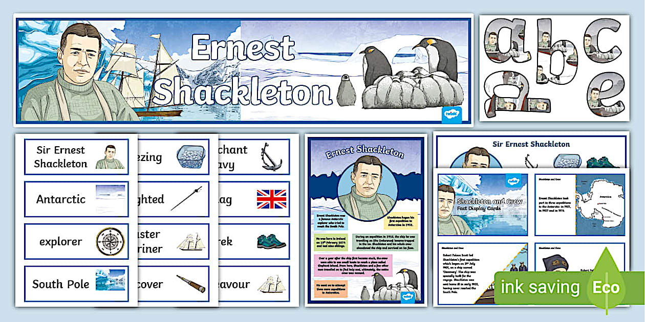 Ernest Shackleton Display Pack (teacher made) - Twinkl