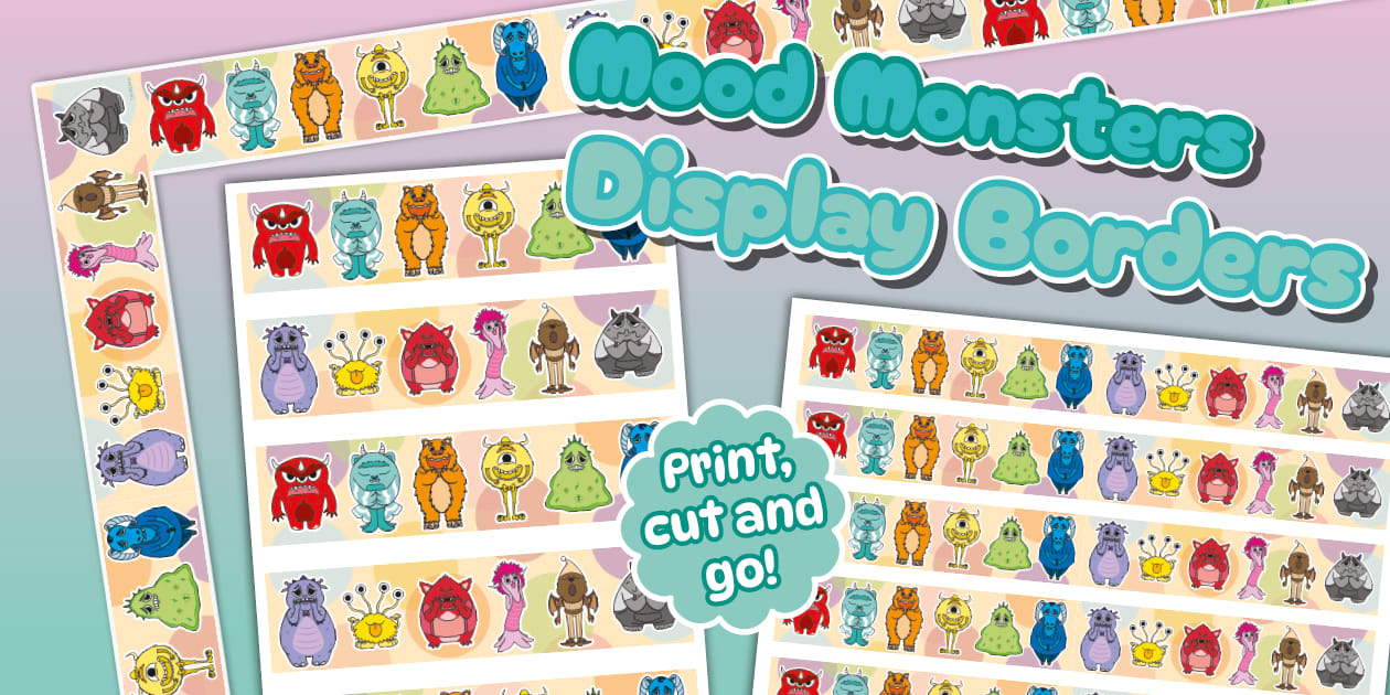 Mood Monsters Display Borders | Twinkl