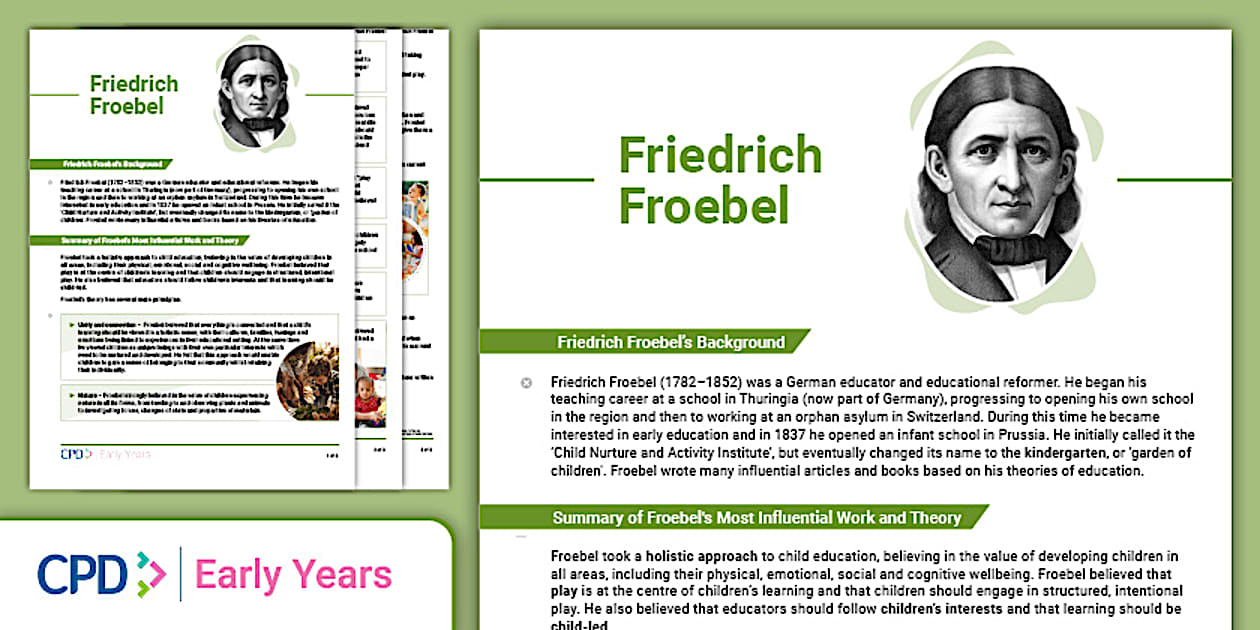 Friedrich Froebel | Handout (teacher made) - Twinkl