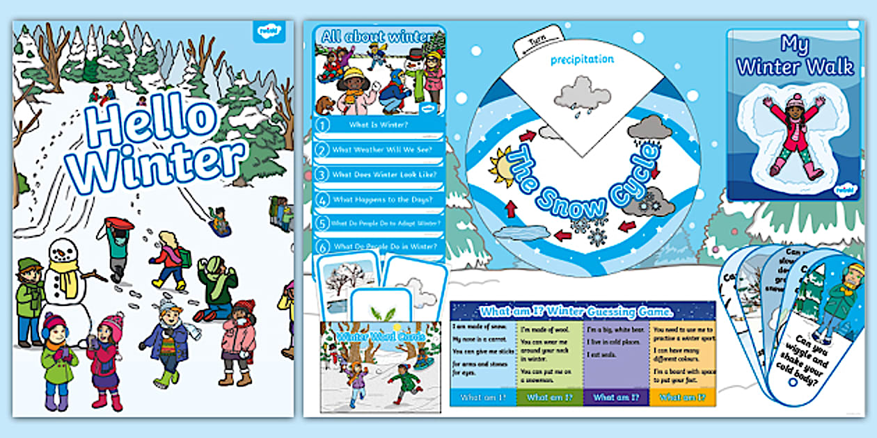 Winter is Here Lapbook (teacher made) - Twinkl