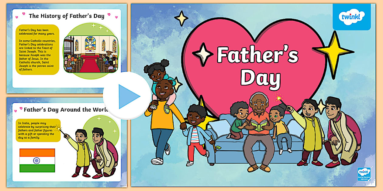 KS1 Father's Day PowerPoint. (teacher made) - Twinkl