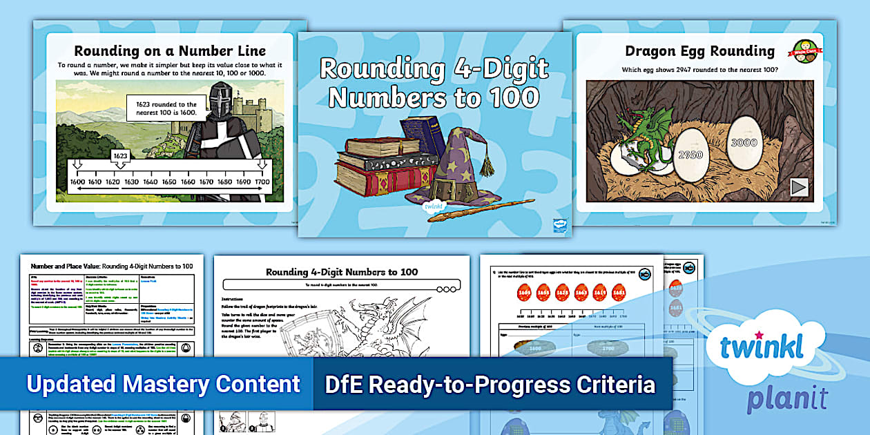 Year 4 Rounding to 10, 100, 1000 PlanIt Maths Lesson 3