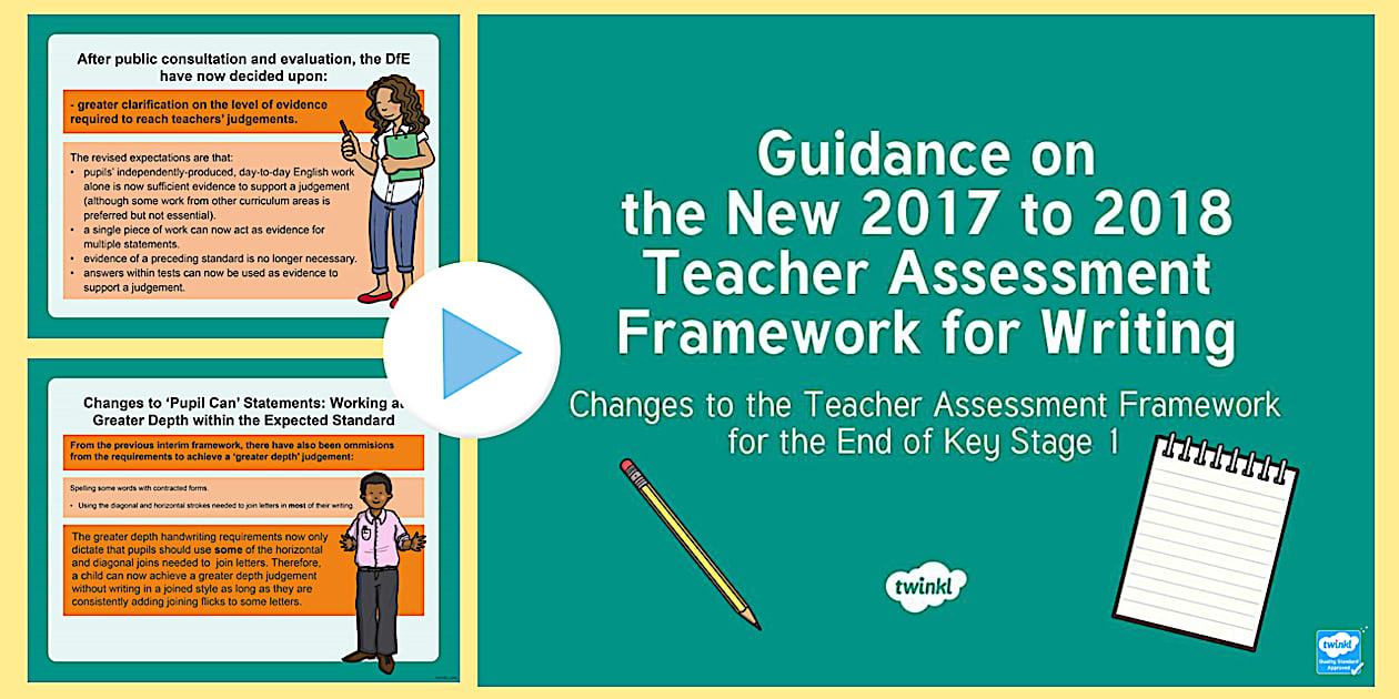 Guidance on the New 2017 to 2018 Teacher Assessment Framework for Writing KS1