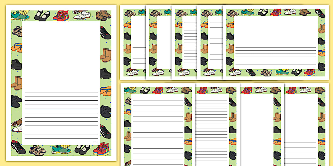 Shoes Page Borders - Shoes Page Borders (teacher made)