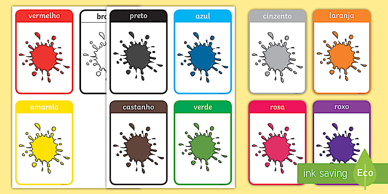 Cores, cartões (teacher made) - Twinkl