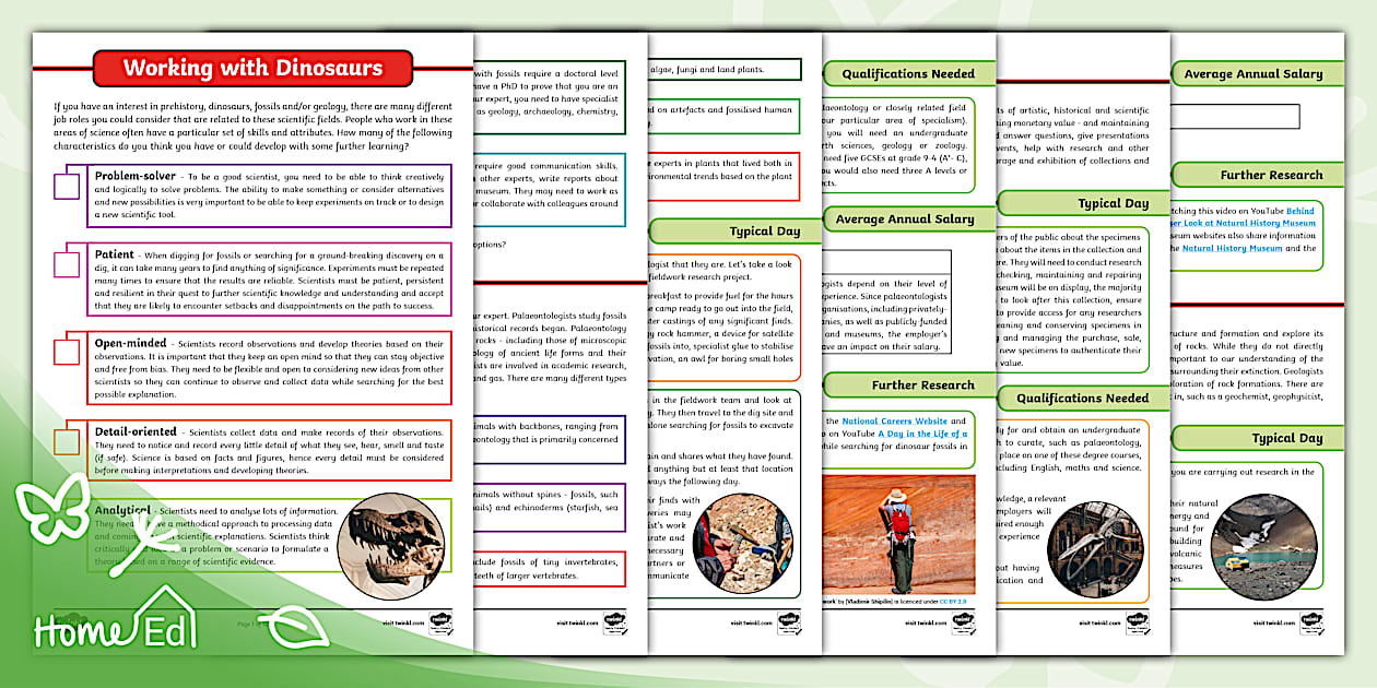 Working with Dinosaurs (Teacher-Made) - Twinkl
