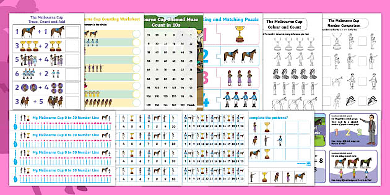 Horse Themed Maths Pack for F-2
