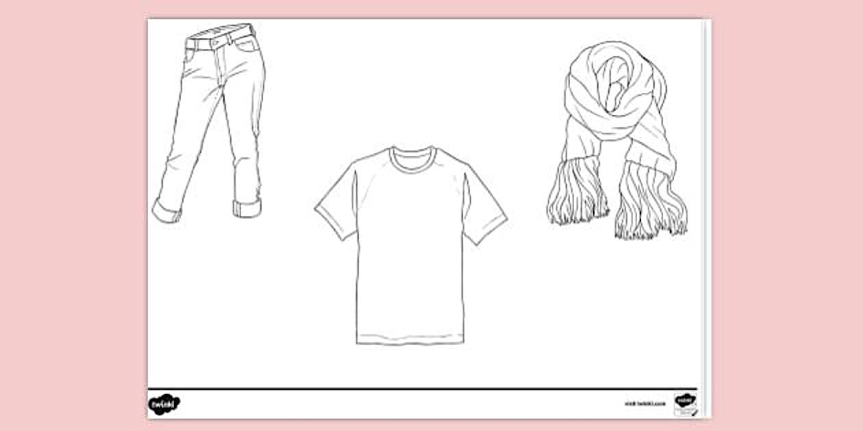 Printable Fashion Colouring Page | Colouring Sheet - Twinkl