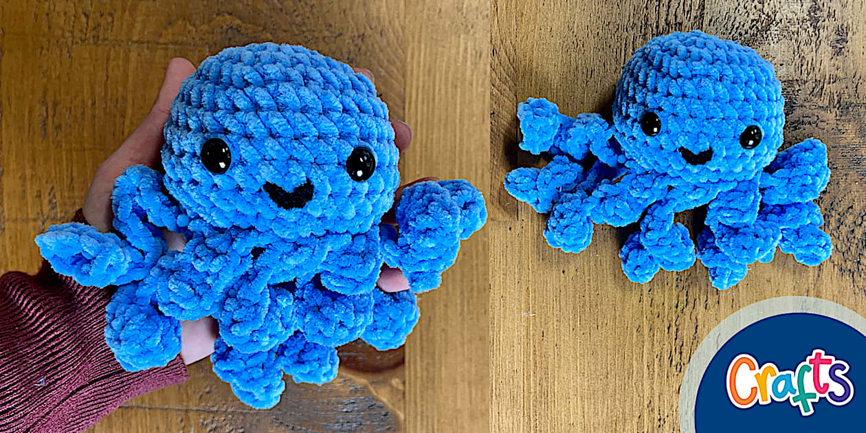 Octopus Plushie Crochet Pattern (teacher made) - Twinkl