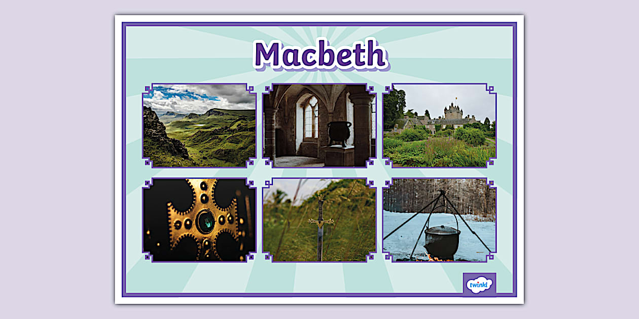 Macbeth Photo Display Poster (teacher made) - Twinkl