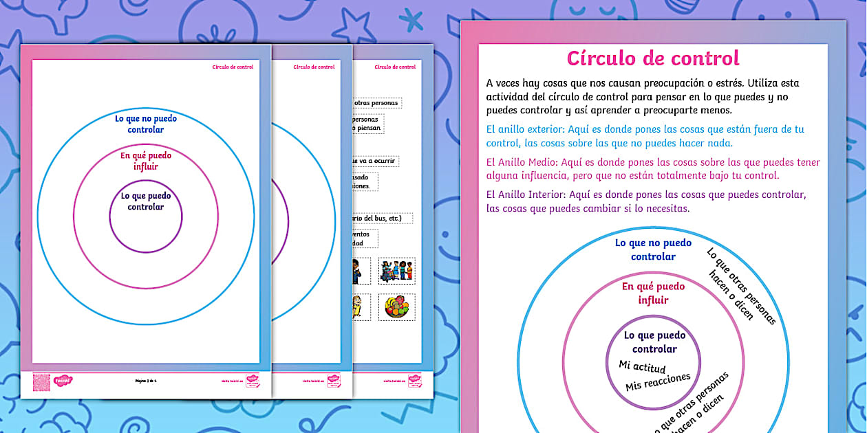 Ficha de actividad: Círculo de control - Twinkl
