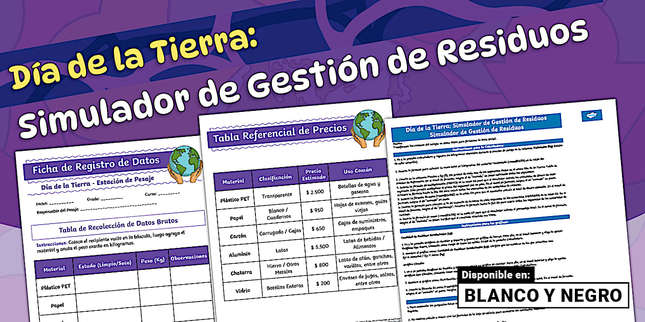 Simulador de Gestión de Residuos - Twinkl Colombia