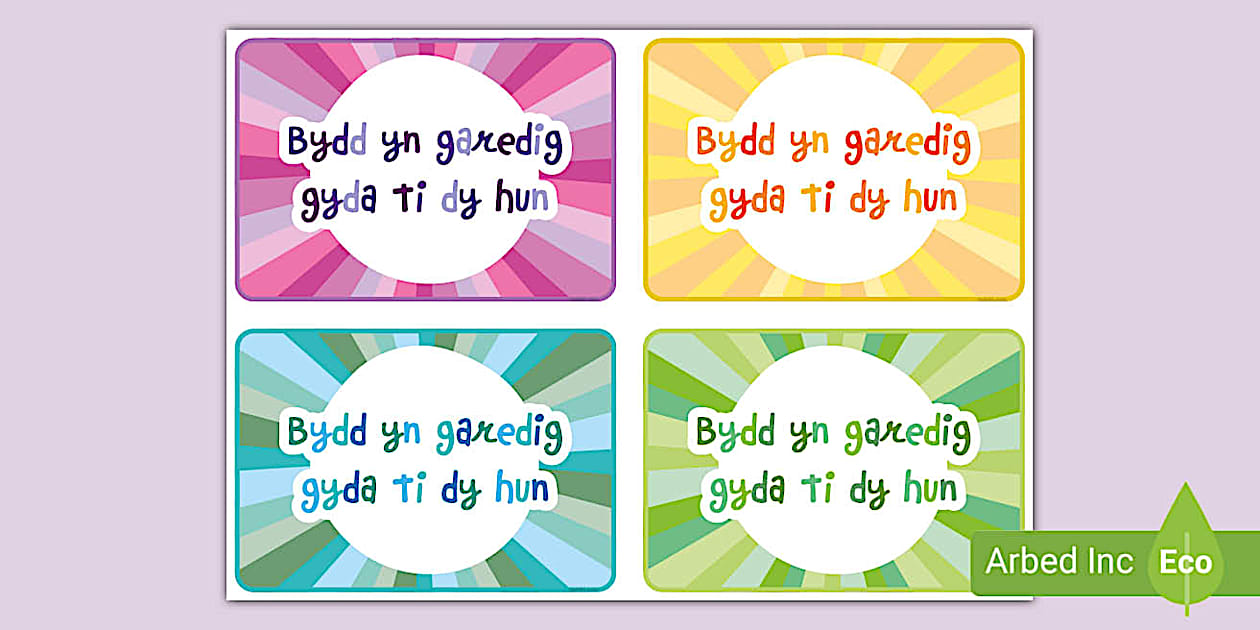 Cardiau Lles: Bydd yn garedig gyda ti dy hun (Teacher-Made)