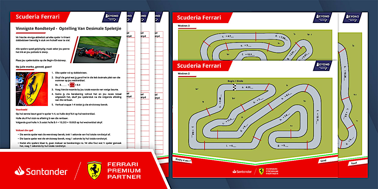 Scuderia Ferrari F1: Optelling Van Desimale Speletjie (11-16)