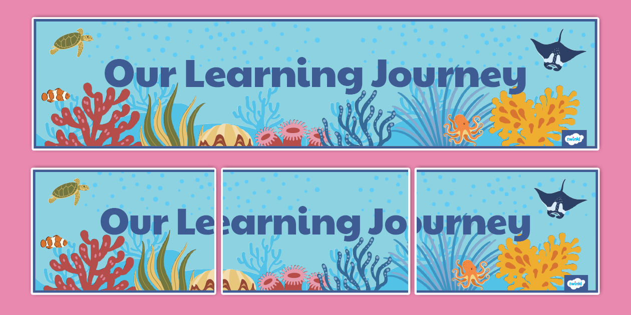 The Great Barrier Reef Themed Our Learning Journey Display Banner
