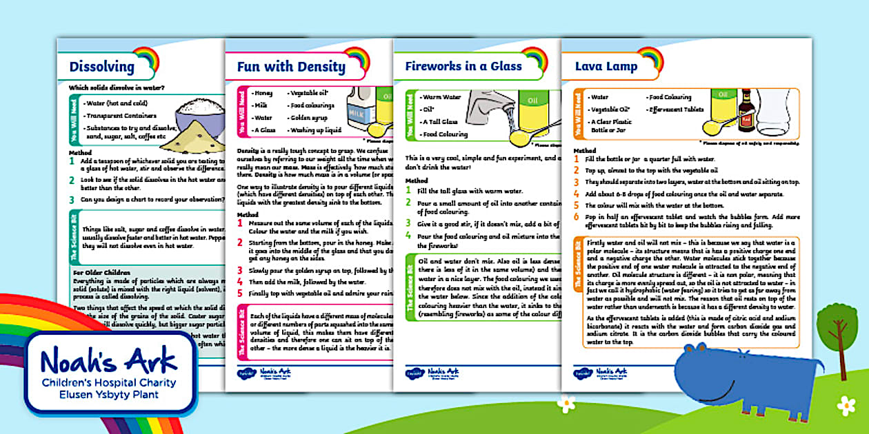 FREE! - Simple Science Experiments Activity Pack - Twinkl