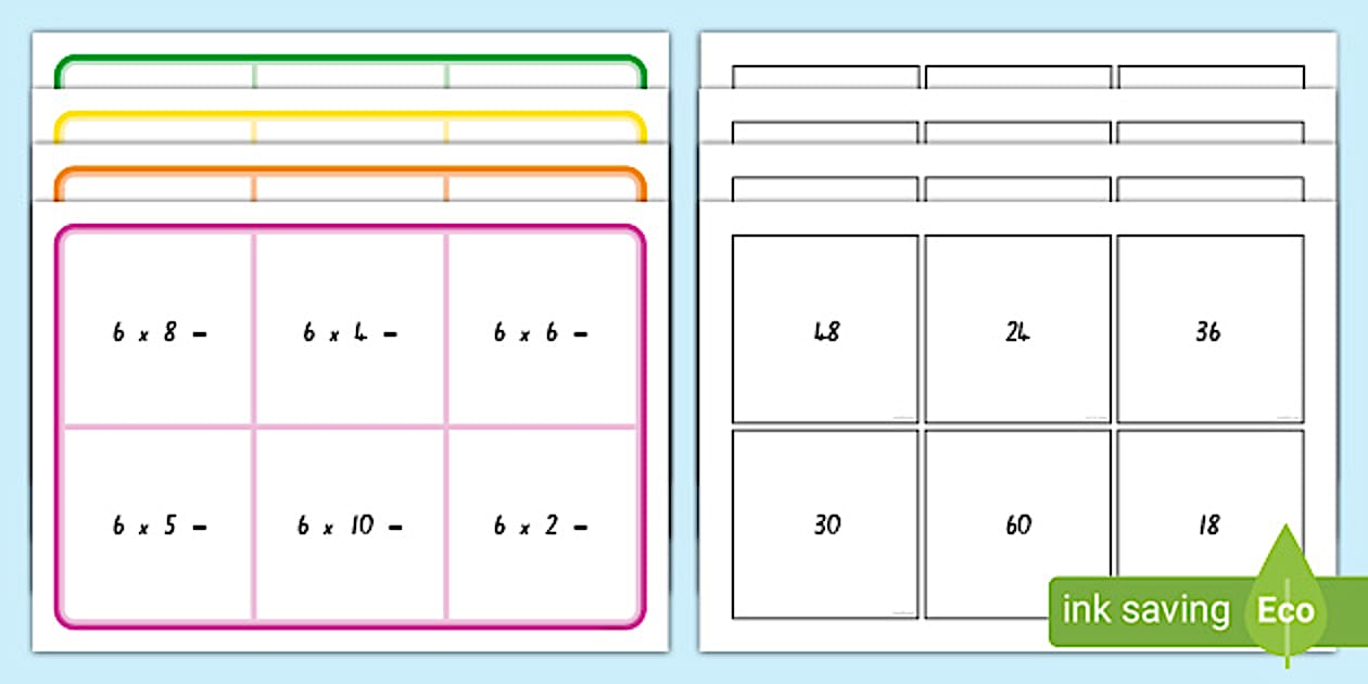 6 Times Table Bingo | Multiplication and Division | Twinkl