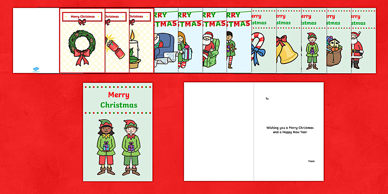 Editable Christmas Cards - KS1- Teaching resource - Twinkl
