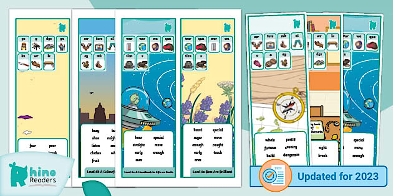 Level 6 Rhino Readers Bookmarks (teacher made) - Twinkl
