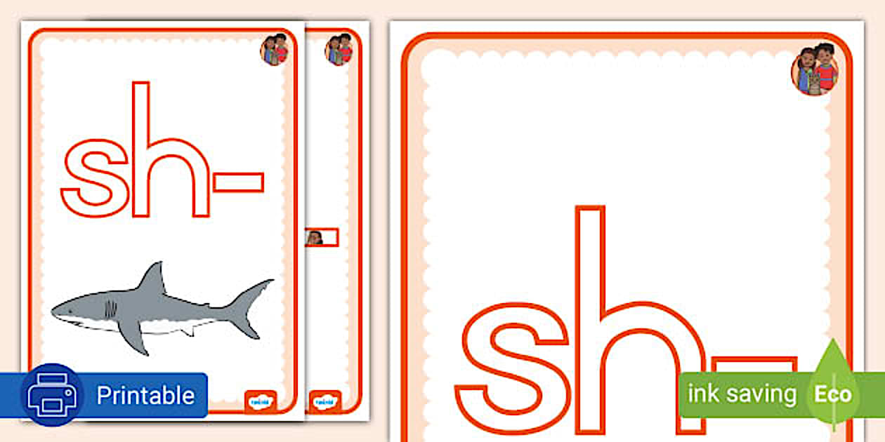 Grade 1 Phonics: sh- Sound Posters (teacher made) - Twinkl