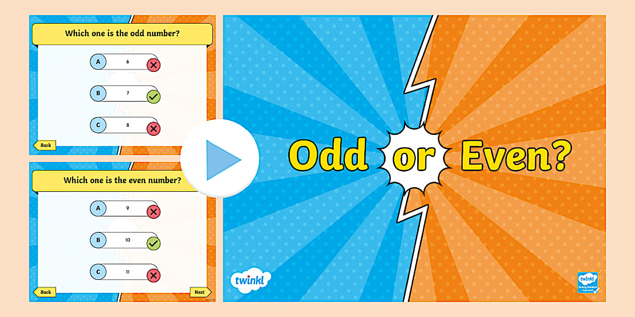 👉 Odd or Even PowerPoint Quiz (teacher made) - Twinkl