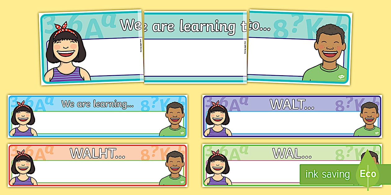 WALT Display Banner Pack (teacher made) - Twinkl