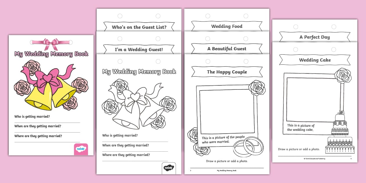 My Wedding Memory Book (teacher made) - Twinkl