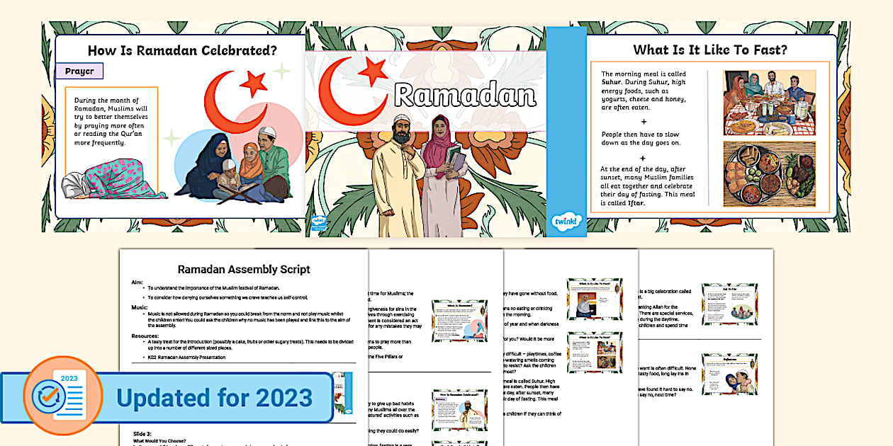 KS2 Ramadan Assembly Pack and Script (teacher made) - Twinkl