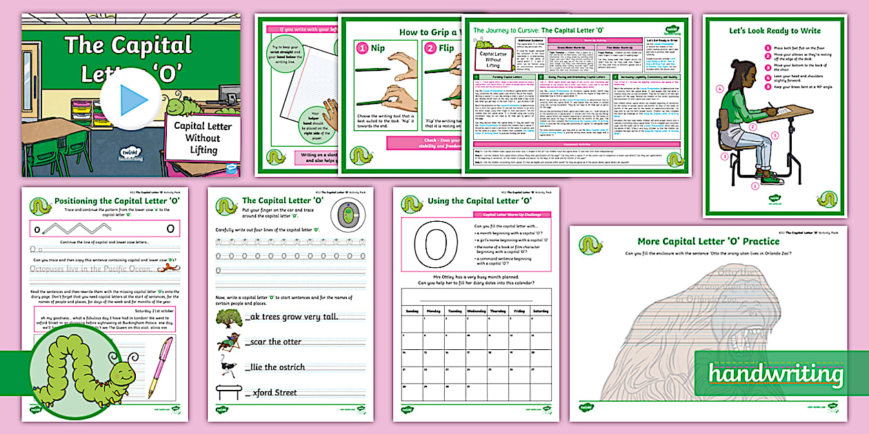 Twinkl Handwriting: The Capital Letter 'O' KS2 Activity Pack
