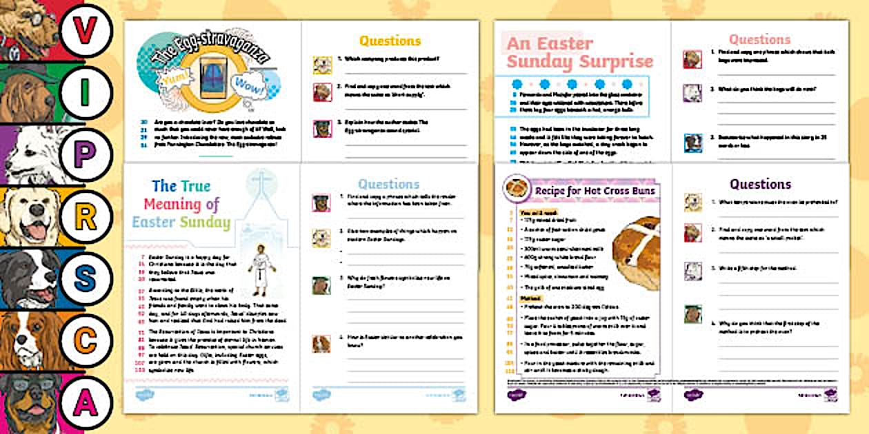 LKS2 60-Second Reads: Easter Activity Pack (teacher made)