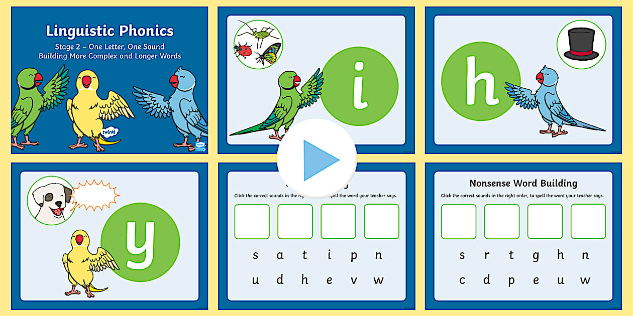 Linguistic Phonics Stage 2 Building Words PowerPoint