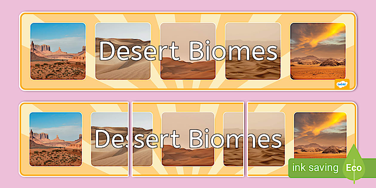 Desert Biomes Display Banner (teacher made) - Twinkl