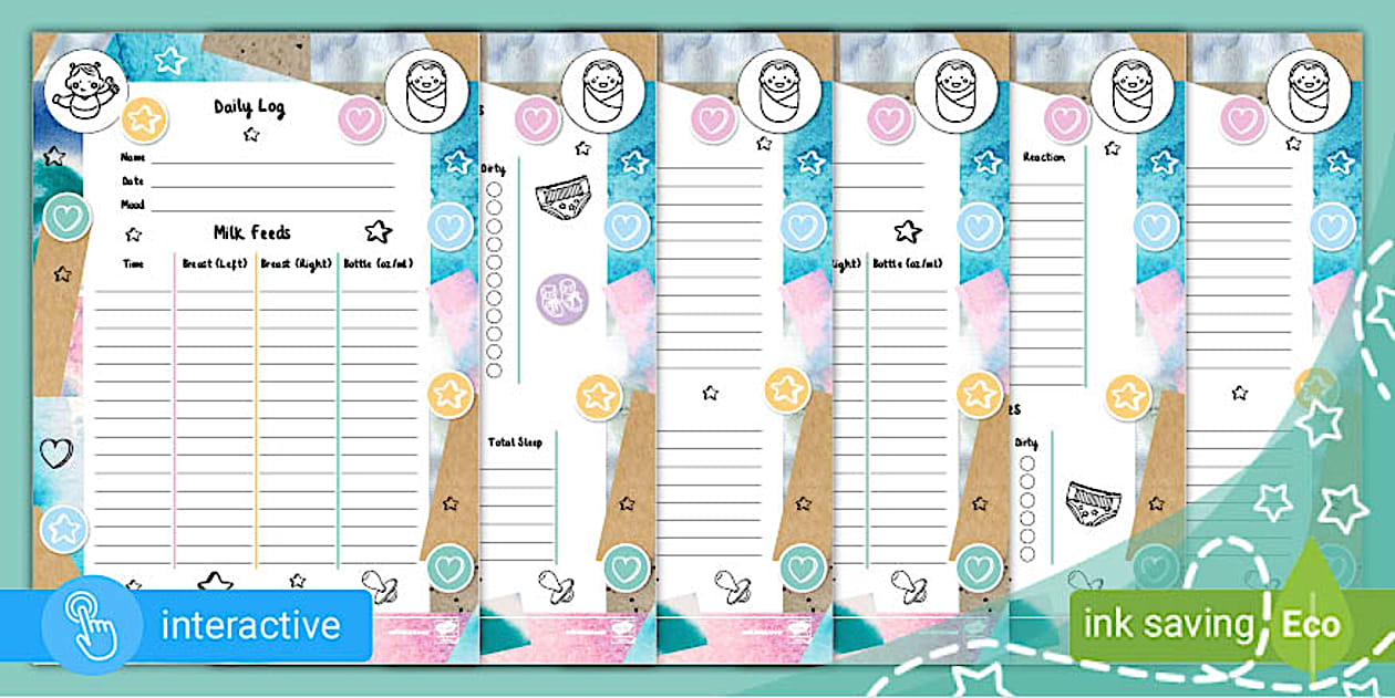 FREE! - Daily Log - My Baby Journal (Teacher-Made) - Twinkl
