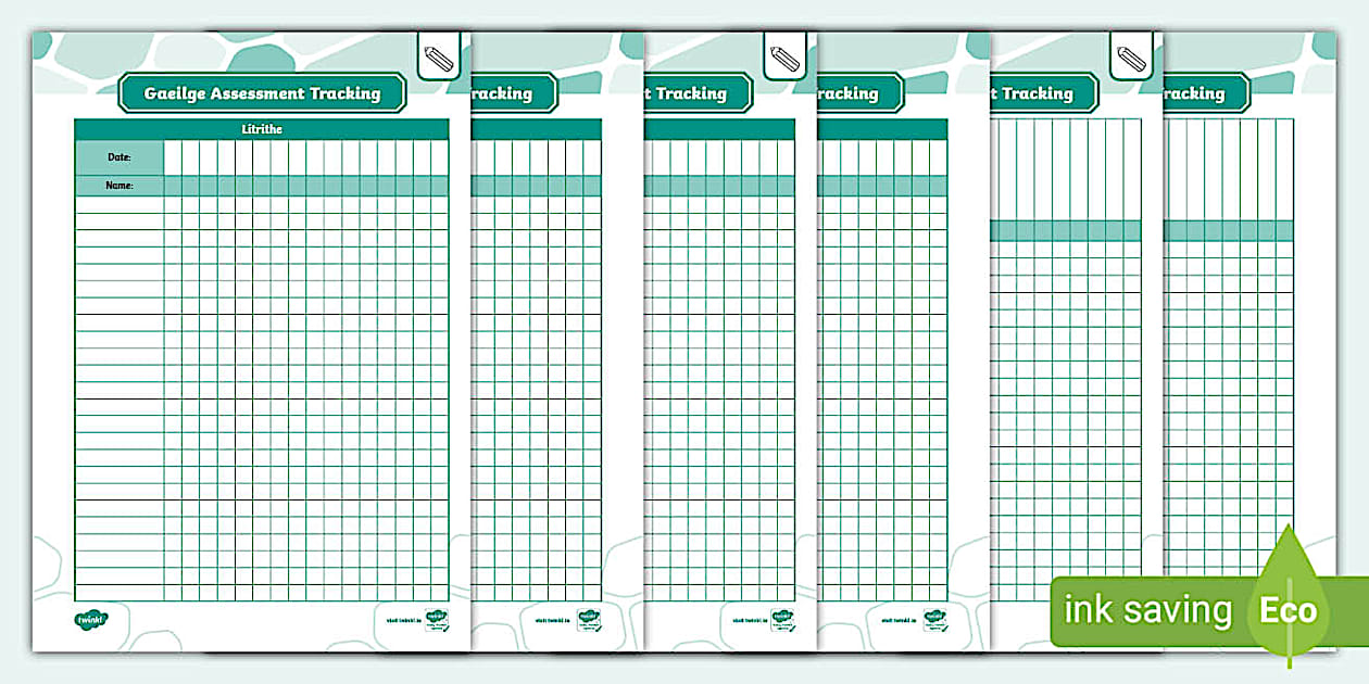 Teacher Planner: Assessment Tracker (Gaeilge) (Teacher-Made)