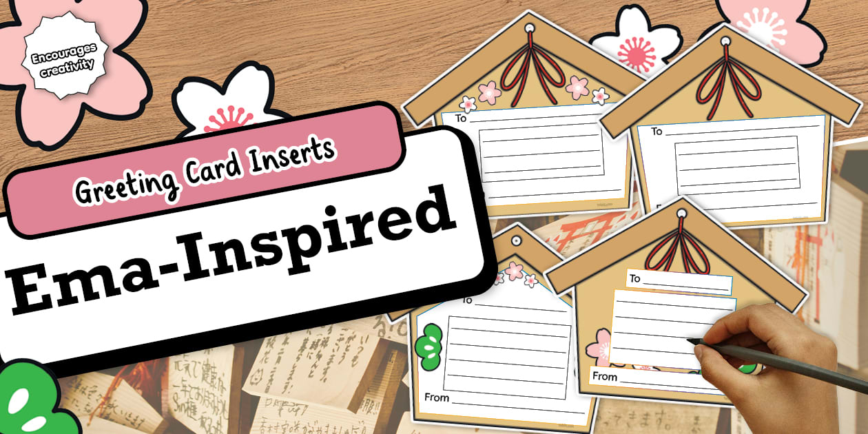 Ema-Inspired Greeting Card Inserts