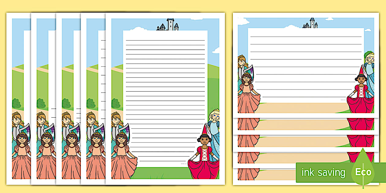 Editable Princess-Themed Page Borders - Twinkl
