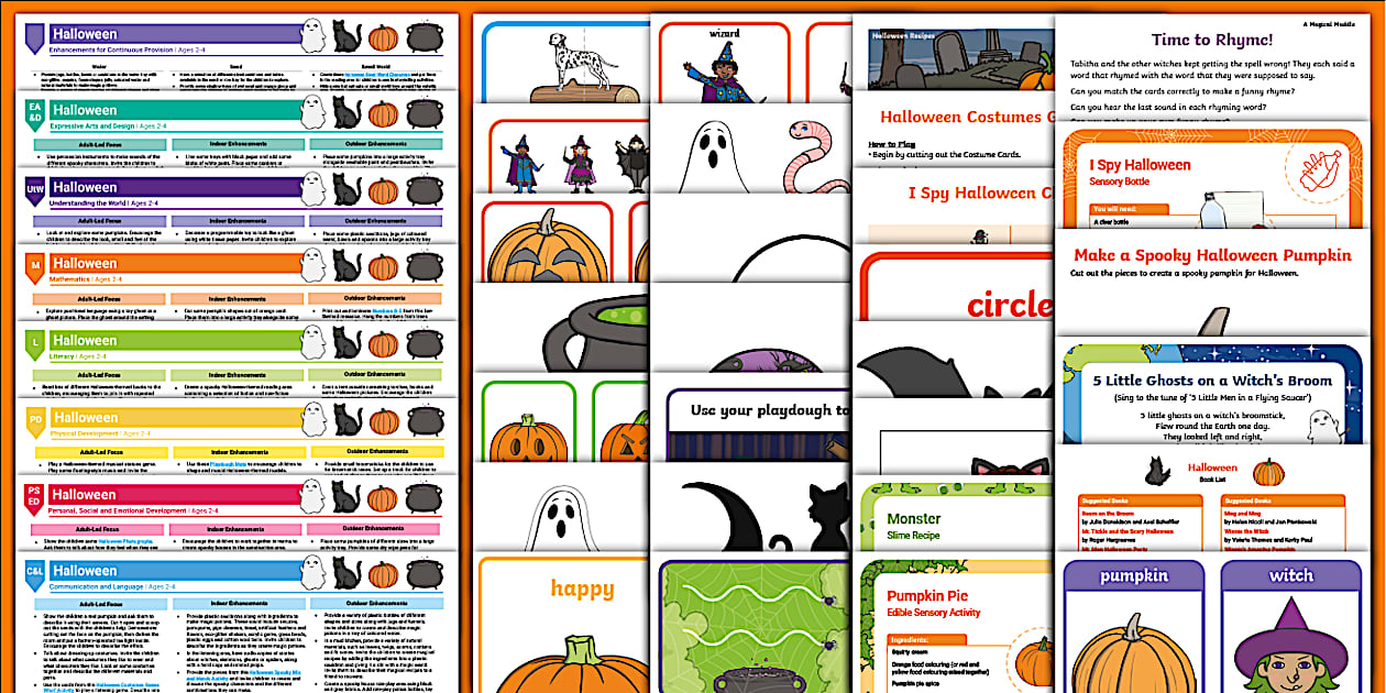 EYFS Halloween Planning Ideas Resource Pack (Ages 2-4)
