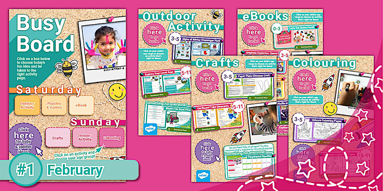 Weekend Busy Board February #1 (teacher made) - Twinkl