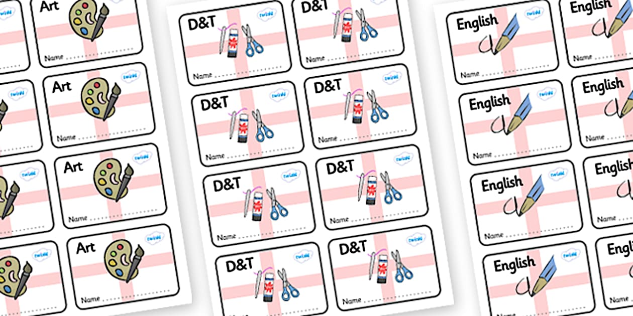 England Themed Editable Book Labels (teacher made) - Twinkl