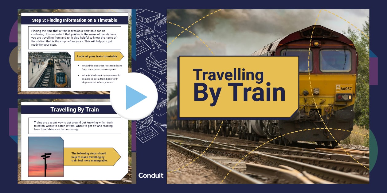 Reinforcing Life Skills: Travelling By Train PowerPoint