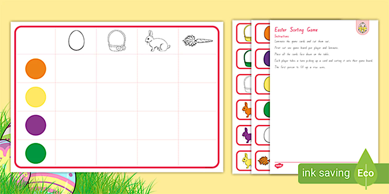 Easter Sorting Game (Teacher-Made) - Twinkl